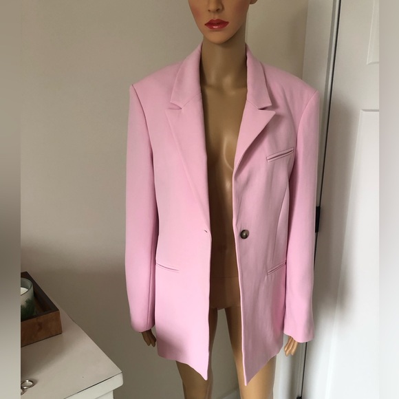 Zara | Jackets & Coats | Nwt Zara Pink Blazer | Poshmark